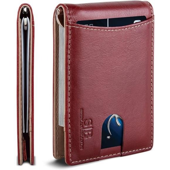 Bags | Rfid Blocking Slim Bifold Genuine Leather Minimalist Wallets For ...